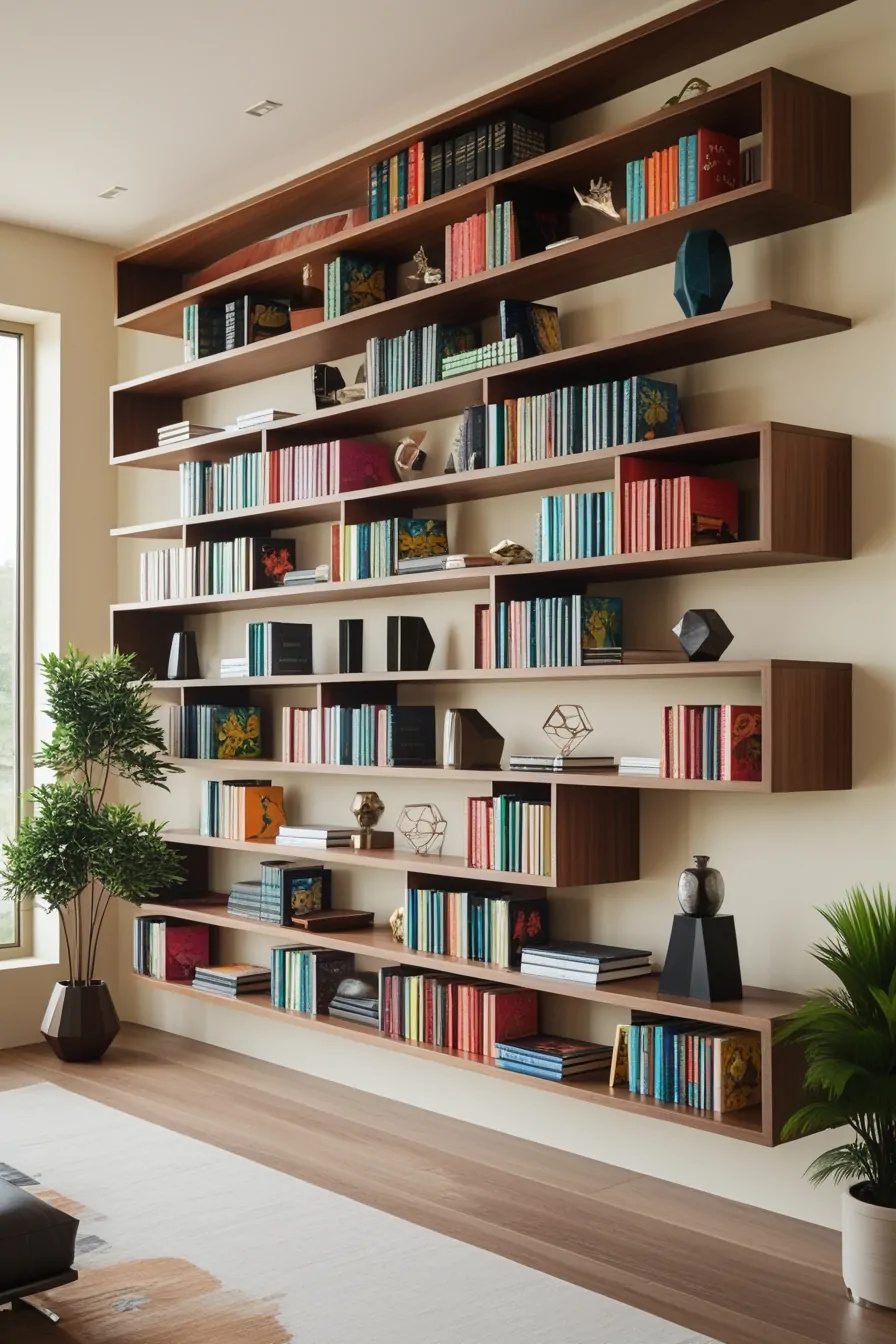 Floating Bookshelves You Can build yourself - Lifeverse - Lifestyle Blog