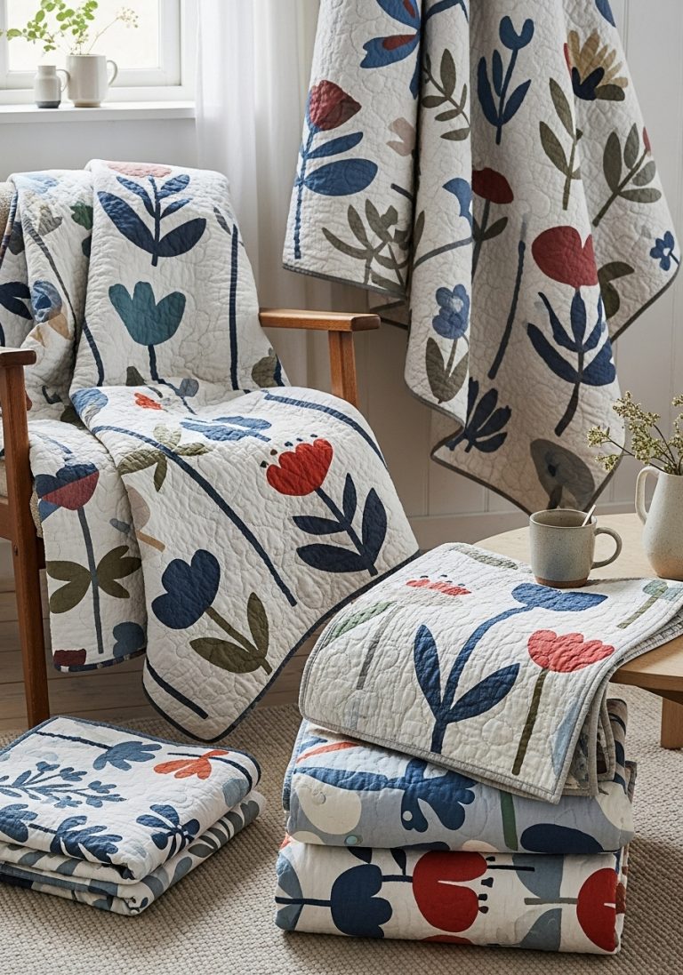 35 Best Scandinavian Quilts: Luxury Nordic Bedroom Ideas