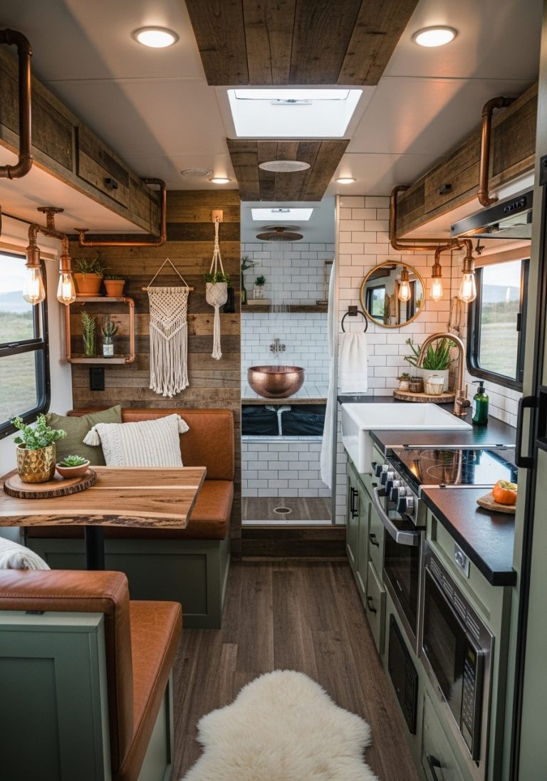 Rustic Camper Remodel Transform Your Tiny Home on Wheels