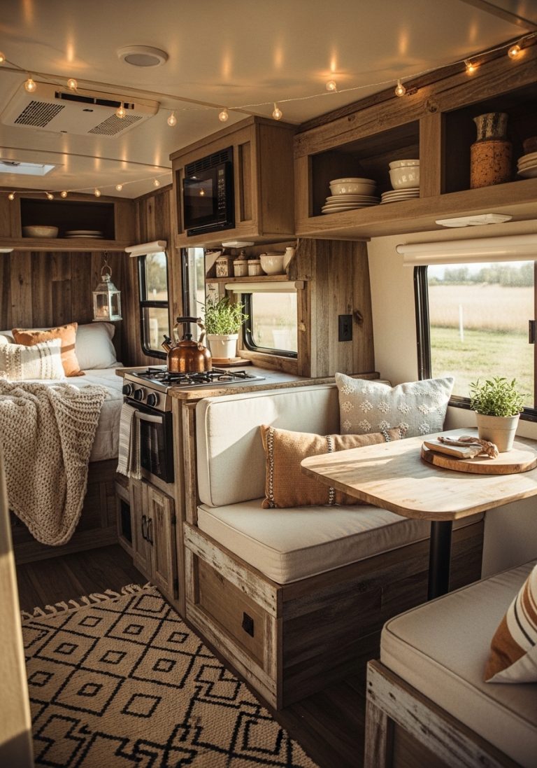 Rustic Camper Interior Ideas