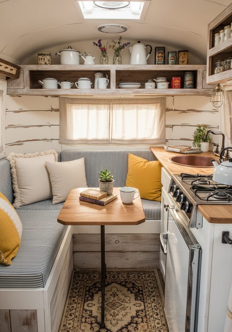 Small Camper Interior Ideas Trasform Tiny Spaces