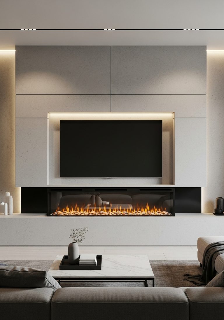 20 Stunning Fireplace Wall Ideas: Luxury Living Room Designs