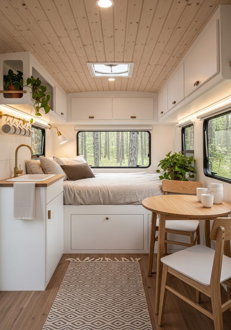 Small Camper Interior Ideas Trasform Tiny Spaces